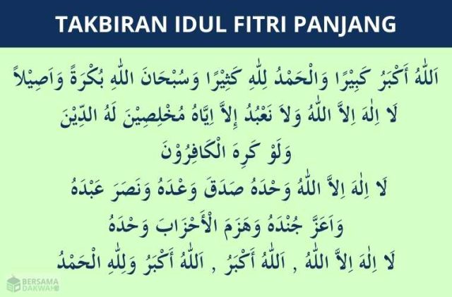 Lafadz Takbiran Idul Fitri Lengkap dengan Artinya
